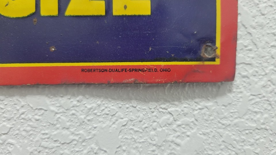 Vintage Original Drink 2-Way Tin Embossed Sign Beverages Soda Pop ...