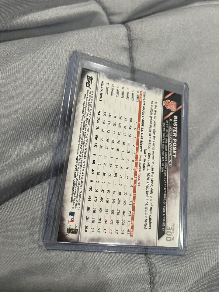 2016 Topps - Mask Off #300 Buster Posey | eBay