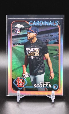 Victor Scott II 2024 Topps Chrome Update Image Variation Rookie Card ...