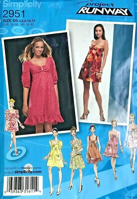 Simplicity Misses' Petite Dress Pattern 2951 Size 4-12 UNCUT | eBay