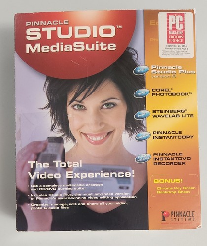 Pinnacle Studio Media Suite Plus Version 9 Video Digital Media Editing | eBay