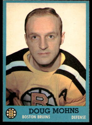 1962-63 Topps Hockey #6 Doug Mohns Boston Bruins NR-MINT PACK FRESH | eBay