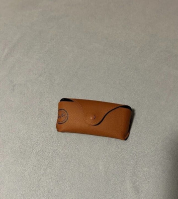 Original Ray-Ban Tan Brown Leather Sunglasses Case Only | eBay