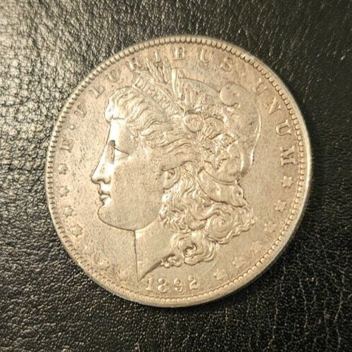 1892 Morgan Silver Dollar, Tough Date-Only 1.037,245 Minted, Nice High ...
