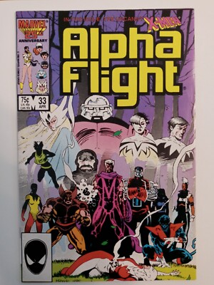 Alpha Flight # 33 Marvel 1986 Key 1st Lady Deathstrike Wolverine X-Men ...