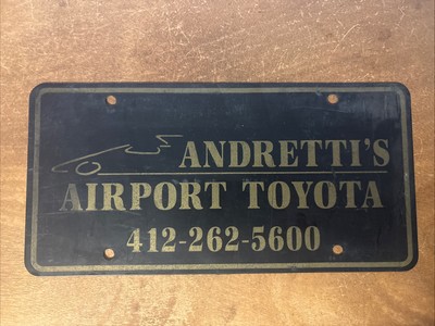 Andretti’s Airport Toyota Coraopolis PA License Plate Booster Plastic ...