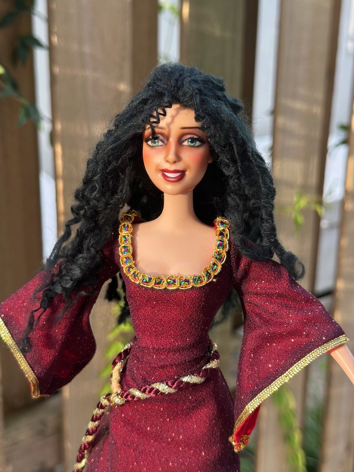 OOAK Mother Gothel Barbie Custom Repaint Disney Villain Doll by Rhyleep ...