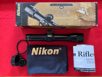 Vintage New Nikon Monarch 2X20 Extended Eye Relief Handgun/Scout Scope ...