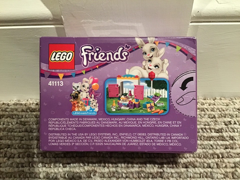 LEGO Friends #41113 Party Gift Shop BUNNY RABBIT Pet Animal Building ...