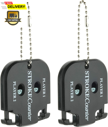 YZWDTGS Pack of 2 Mini Golf Score Shot Stroke Counter Clicker Keychain ...