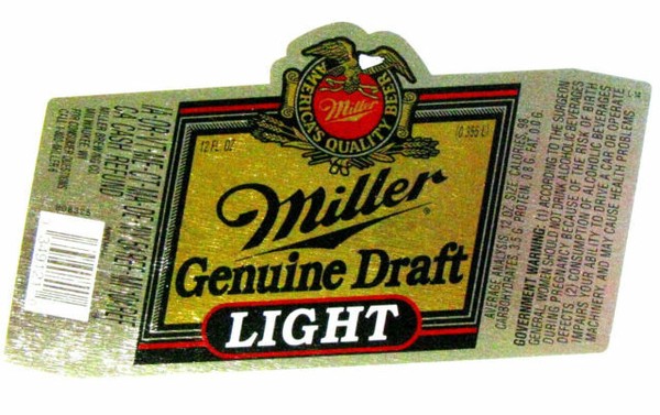 Miller Genuine Draft Light Beer 12 Oz for sale online | eBay