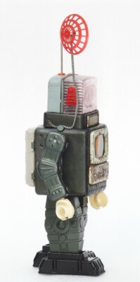 1960's VINTAGE 11" TELEVISION SPACEMAN ROBOT BATTERY OPERATED VINTAGE ...