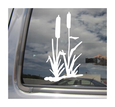 Cattail Grass - Marsh Duck Hunter Hunting Car Vinyl Decal Window ...