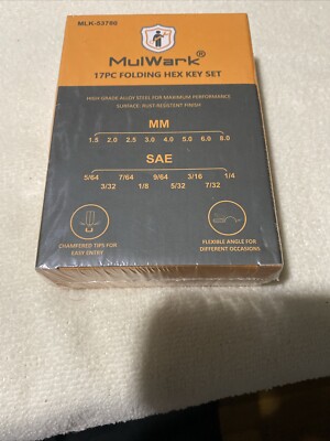 (17 Piece) MULWARK Alloy Steel Folding Hex Key Assembly MLK-53780 | eBay