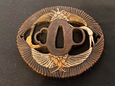 Tsuba - Katana Crane
