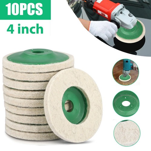 Polishing Wheel Wheel Angle Grinder Buffer & Polisher Wheel Felt White ...