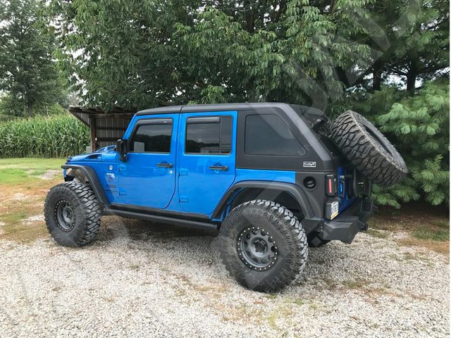 for Jeep Wrangler JK 18 PROMAXX Automotive Fast Back Style Slant Hard ...