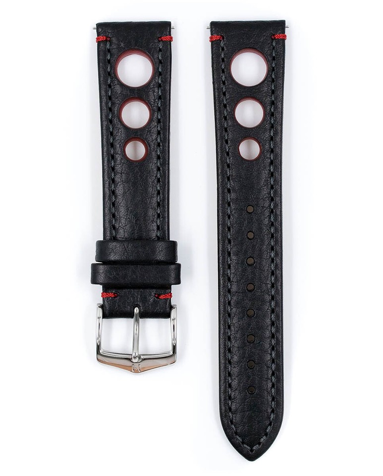 HIRSCH Rally Artisan Calf Leather Watch Strap-Buffalo Calfskin-QR+Bonus ...