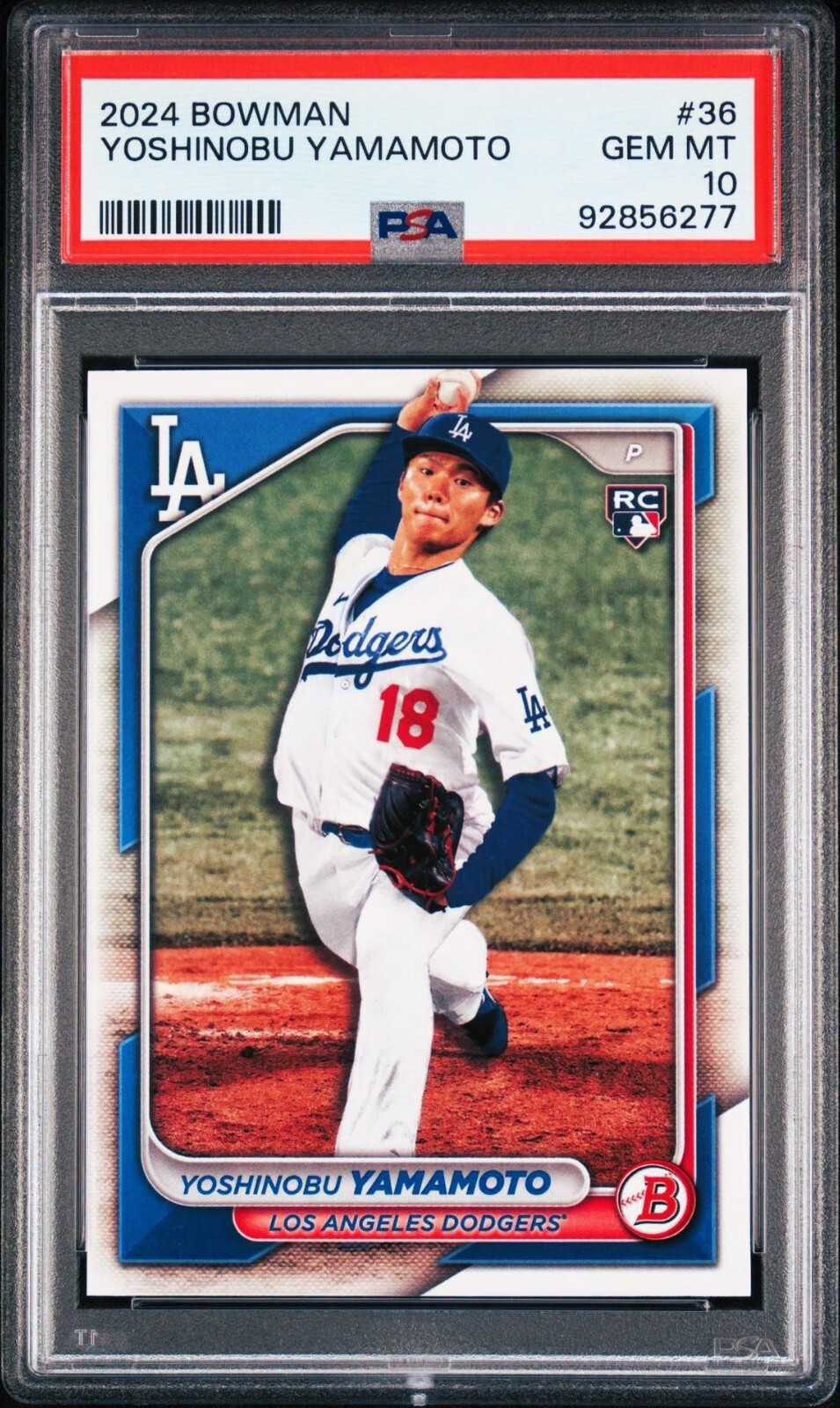 2024 Bowman Yoshinobu Yamamoto Rookie Card #36! PSA 10! | eBay