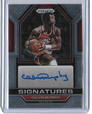 CALVIN MURPHY 2022-23 Panini Prizm Signatures HOF Basketball Card Auto ...