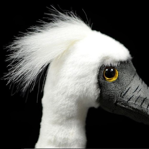 30cm White Gray Spoonbill Bird Plush Toys Stuffed Animal Soft Doll Kids ...