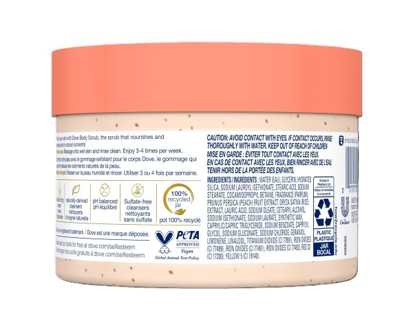 Dove Body Scrub - 10.5 oz - Peach | eBay