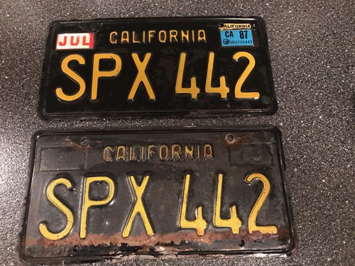 1963 California license plates SPX 442 1966 1967 Oldsmobile 442 | eBay