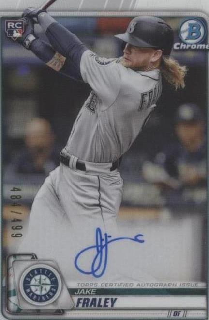 2020 Bowman Chrome - Rookie Autographs Jake Fraley #CRA-JF Refractor ...