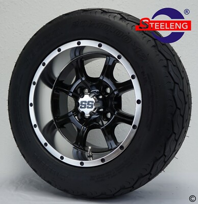 GOLF CART 12" GHOST WHEELS/RIMS and 20"x10"-12" GECKO TURF/STREET TIRES ...