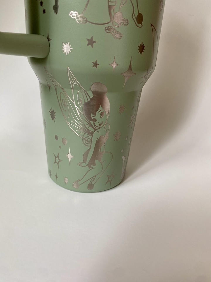stanley 40 oz H2.0 Quencher Tumbler Dupe Laser Engraved Disney Tinker ...