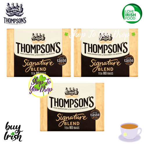 THOMPSONS SIGNATURE 3 x 80 Tea Bags 240 Teabags From Ireland Irish ...