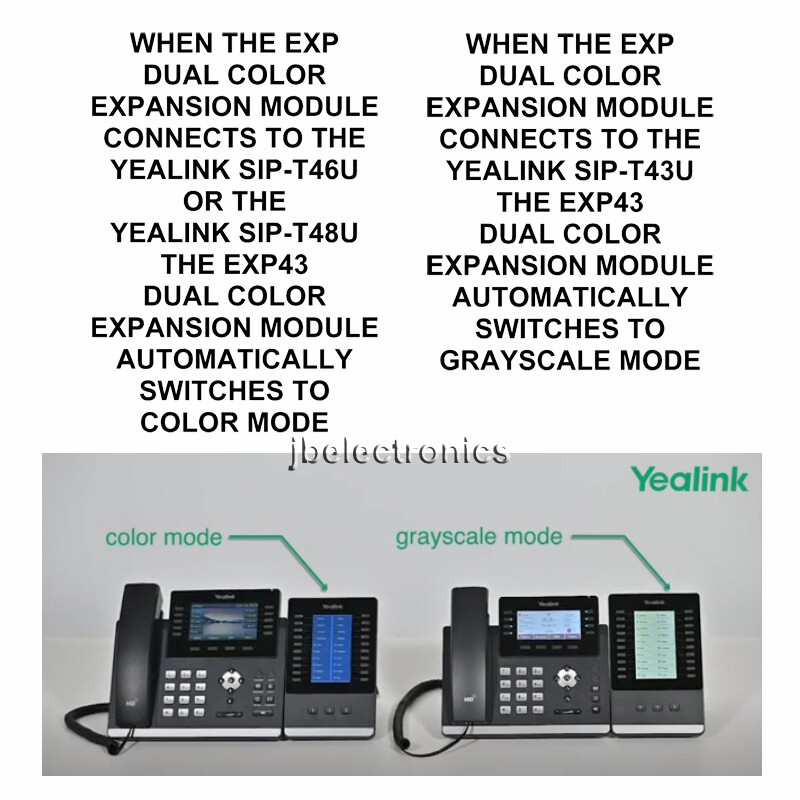 YEALINK EXP43 DUAL COLOR EXPANSION MODULE - 2 EXPANSION MODULES | eBay