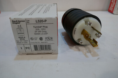 NEW Pass & Seymour L520-P TurnLok Plug Brand NEW !!!! | eBay