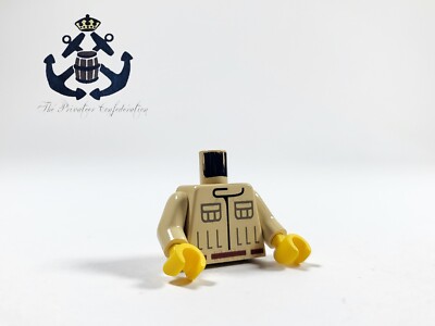 LEGO Star Wars Minifigure Torso Tan Mechanic Jumpsuit Pockets 973psac01 ...