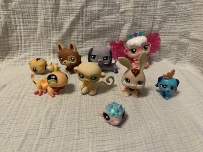 Littlest Pet Shop LPS G2/G3 lot of 9 - Dogs, Bird, Gecko, Monkey ...