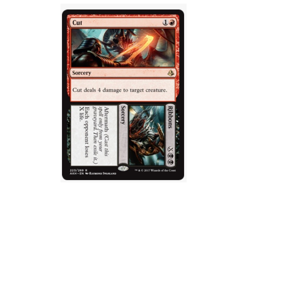 Cut // Ribbons + 10 Random Rares MTG Magic the Gathering Xmas Gift Lot ...