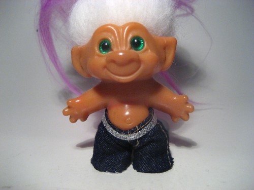 TROLL CLOTHES DENIM BLUE JEANS ONLY FOR YOUR VTG 1960'S DAM NO TROLL ...
