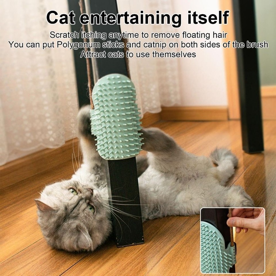 Soft Cat Brush Self Cat Grooming Massage Combs for Small Medium Pet | eBay