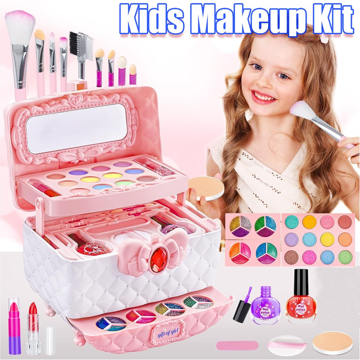 Make Up Kit Box For Kids ROKKES Kids Makeup Kit For Girl Toys Toys