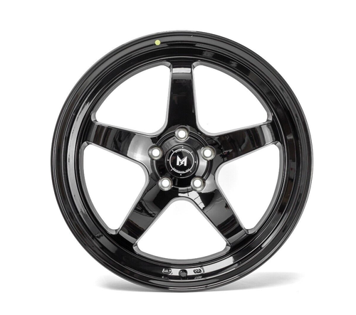 MFlow MFR3 Black Rims 18x9.5 5x100 +35 CB73.1 Fit Subaru Impreza BRZ ...