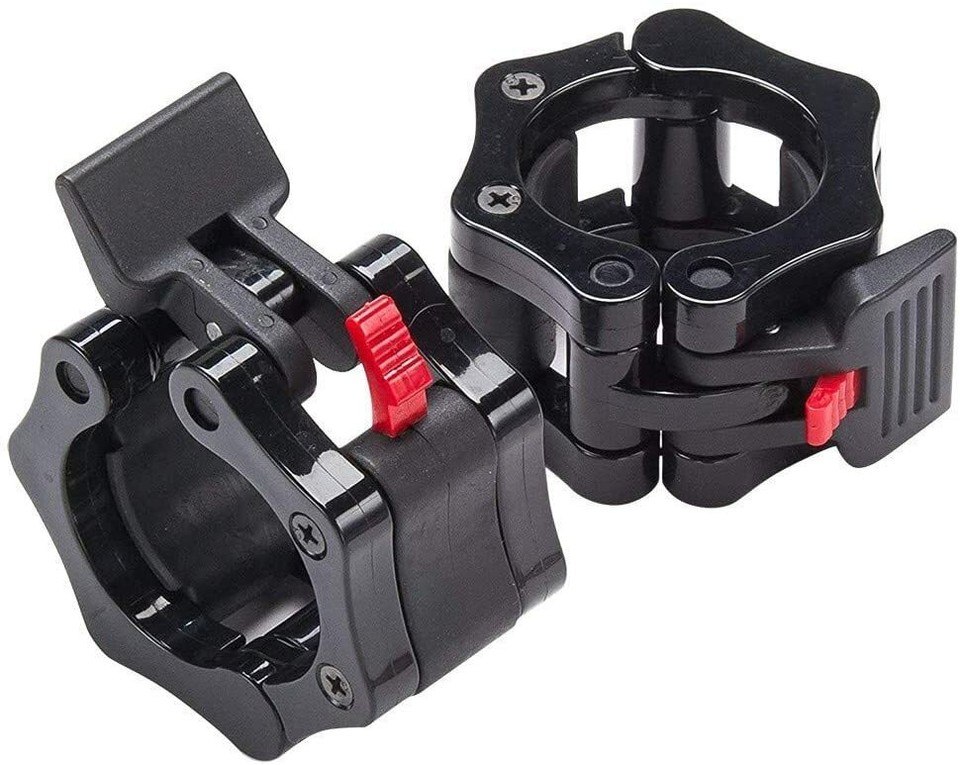 Lock Jaw Collars 2" - Olympic Barbells Muscle Clamps Bar Weights ...