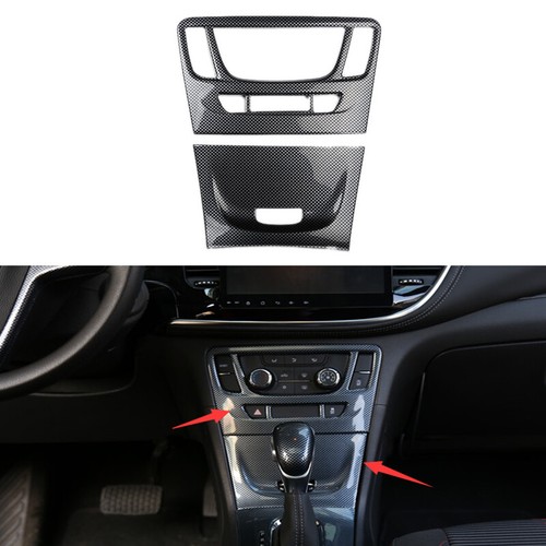 Carbon Fiber Console AC Switch Control Panel Trim Fit For Buick Encore ...