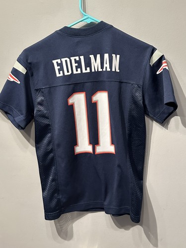 New England Patriots Youth Julian Edelman Jersey Sz M 10/12 On Field ...