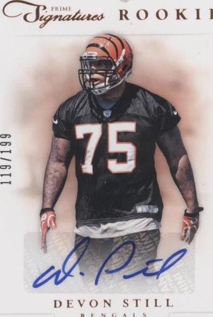 2012 Panini Prime Signatures - Rookie Signature Devon Still #188 /199 ...