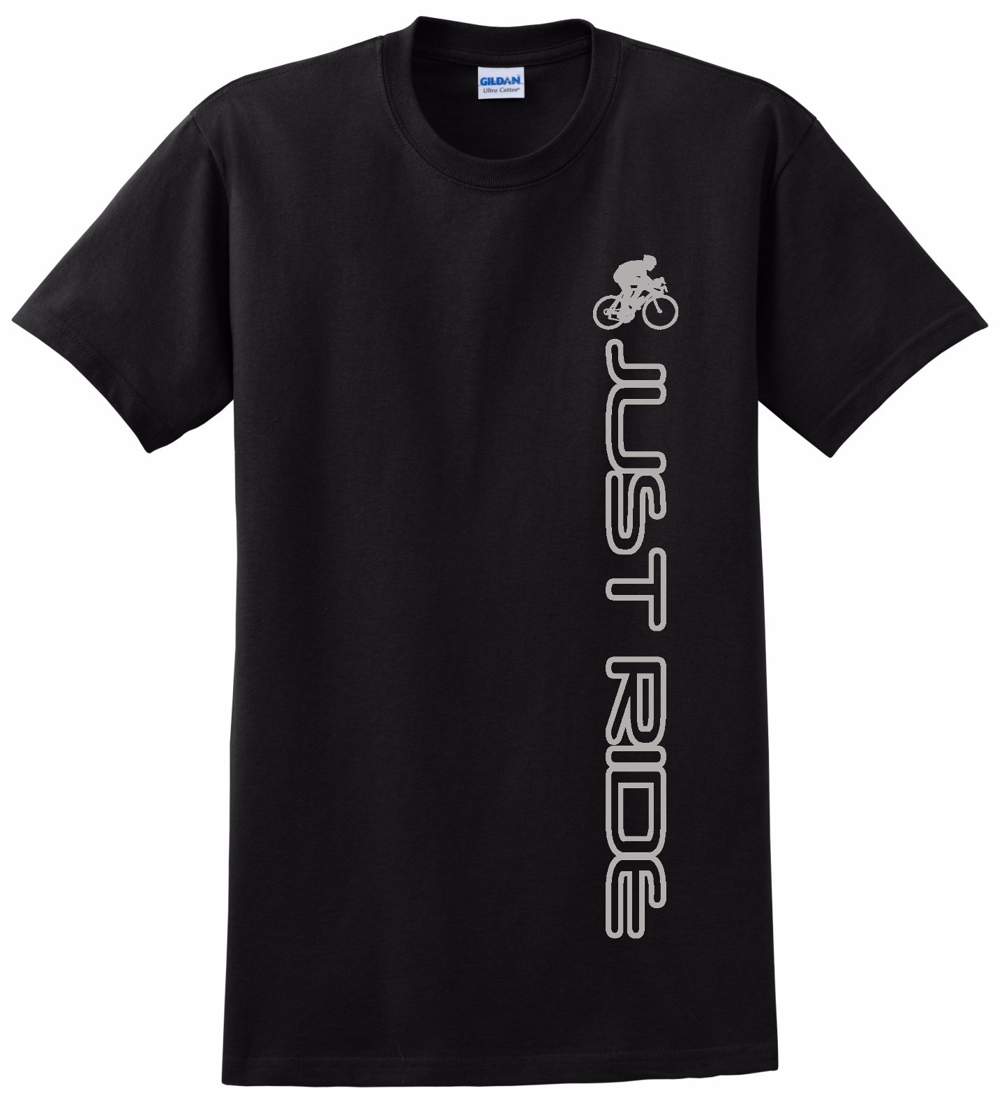 CYCLING T SHIRT JUST RIDE ROAD BIKE TREK SPECIALIZED CANNONDALE BIANCHI ...