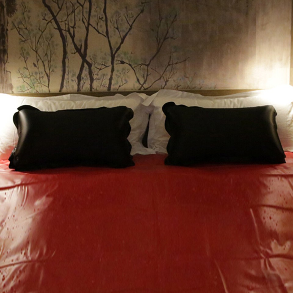 Cozy Feel PVC Bed Sheet for Wet Games, Full Size Waterproof Bedding ...