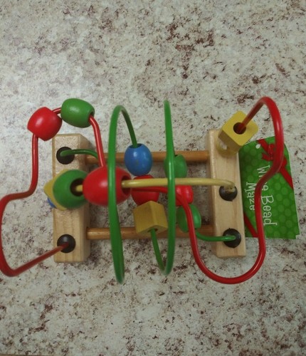Wooden Bead, Block, Roller Coaster, Wire Maze Toy Toddler Preschool ...