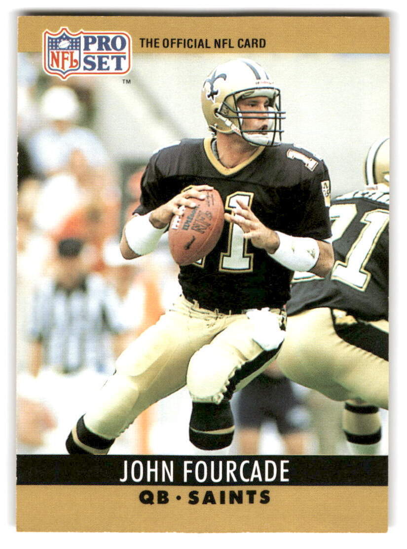 John Fourcade 1990 Pro Set #212 New Orleans Saints FOOTBALL | eBay