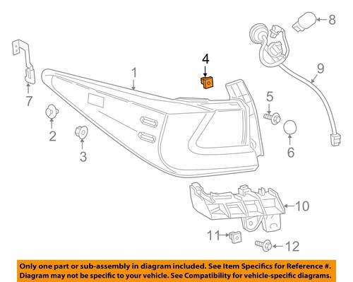 TOYOTA OEM Taillight Tail Light-Rear-Lens & Housing Grommet 9018906235 ...