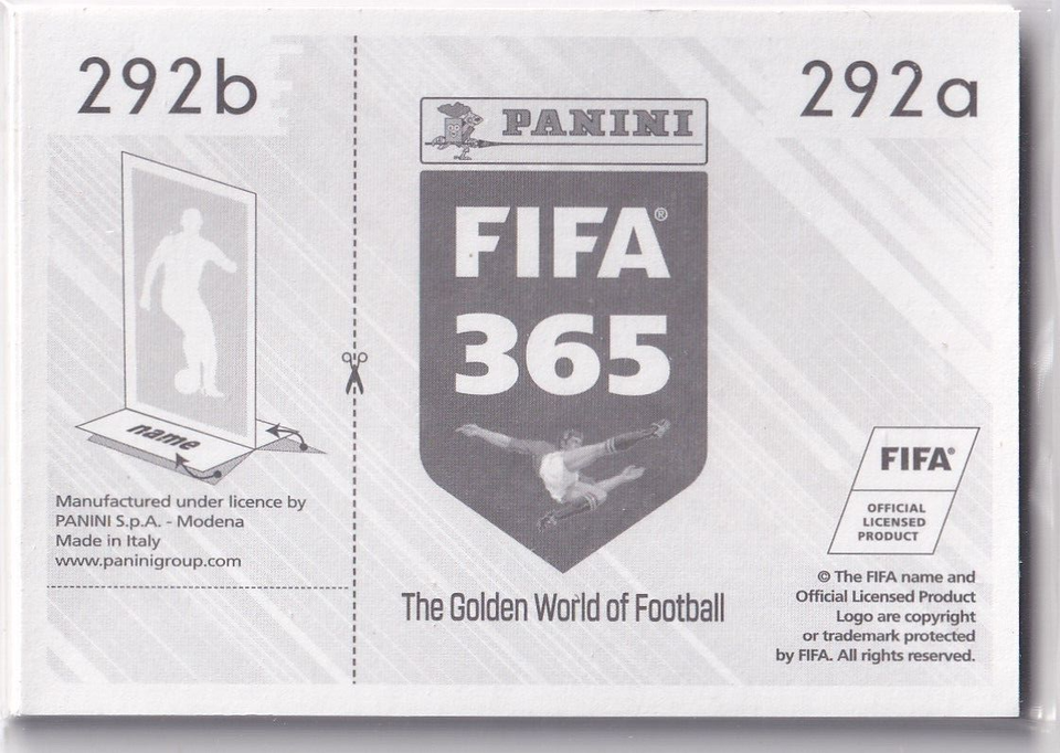 2019 Panini FIFA 365 Sticker Number 292 Georgi Dzhikiya (FC Spartak ...